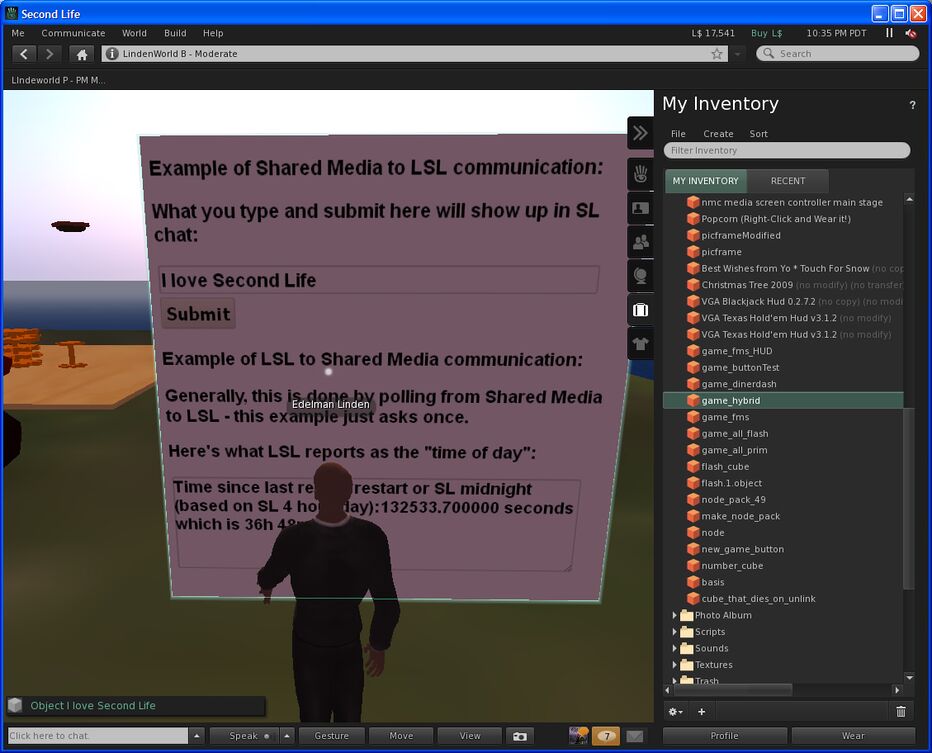 LSL-Shared Media Communication - Second Life Wiki
